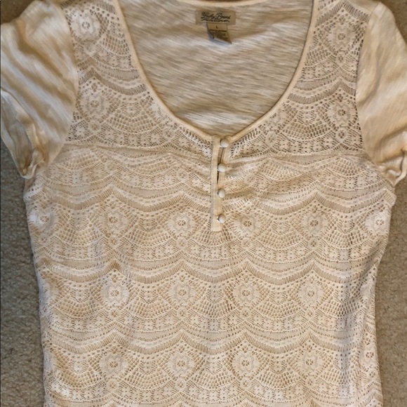 Lucky Brand | Tops | Vintage Lucky Brand Lace Knit Top | Poshmark